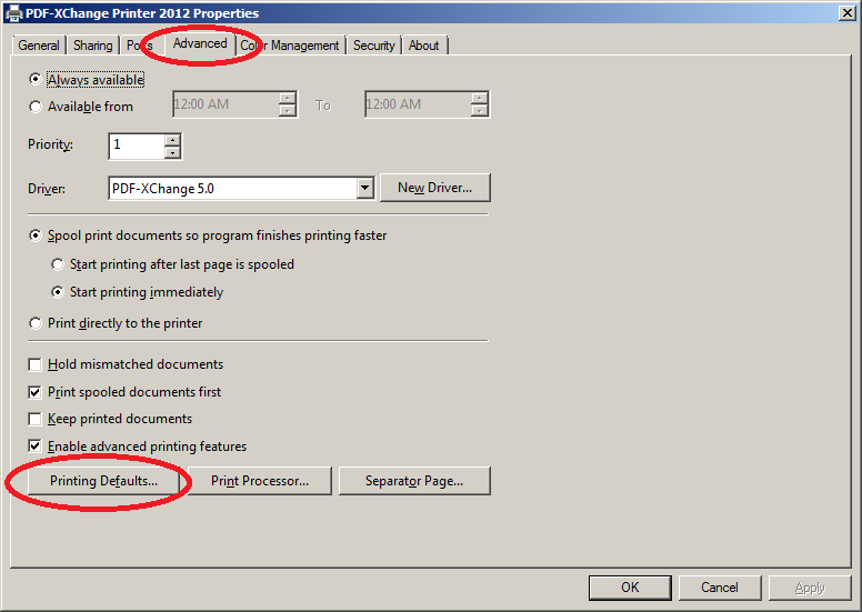 PDF-XChange Co Ltd :: Knowledge Base :: How do I make a PDF-XChange printer profile available to ...